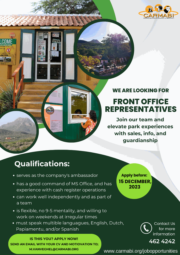 vacature-front-office-employee | Carmabi